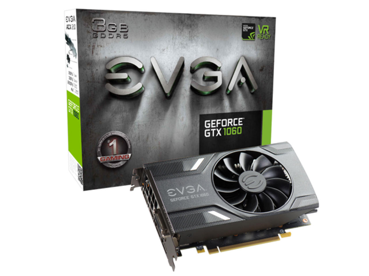 EVGA GeForce GTX 1060 GAMING 3G Single Fan | Laptop.bg - Технологията с теб