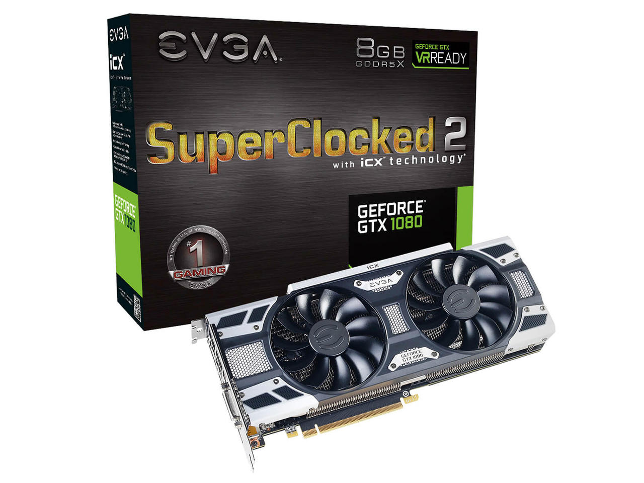 EVGA GeForce GTX 1080 SC2 GAMING 8G | Laptop.bg - Технологията с теб