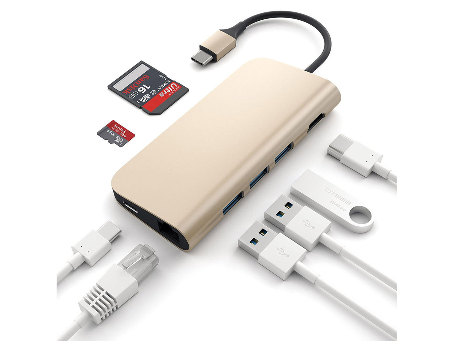 Satechi USB-C Aluminum Multiport Adapter | Laptop.bg - Технологията с теб