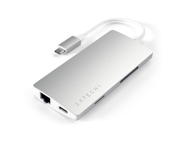 Satechi USB-C Aluminum Multiport 4K Adapter v2, сребрист | Laptop.bg ...