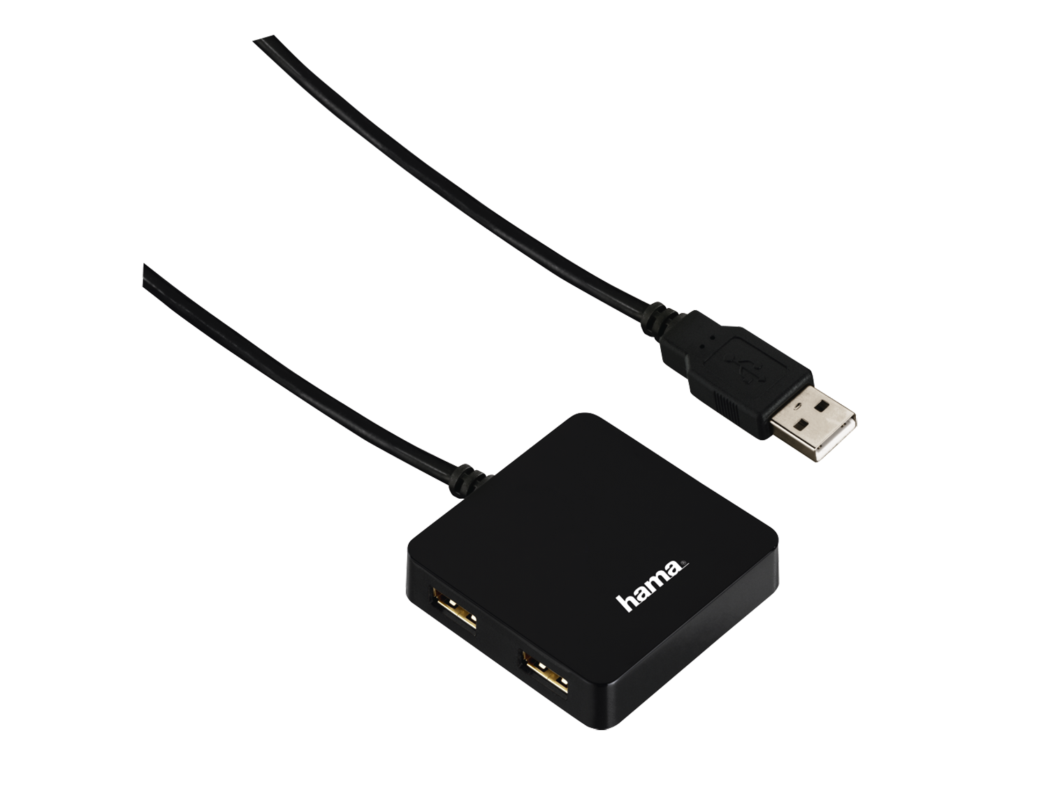 Hama Hub USB 2.0, в черно | Laptop.bg - Технологията с теб