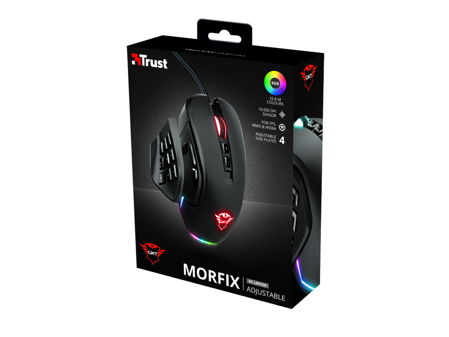 TRUST GXT 970 Morfix Customisable RGB Gaming Mouse | Laptop.bg ...
