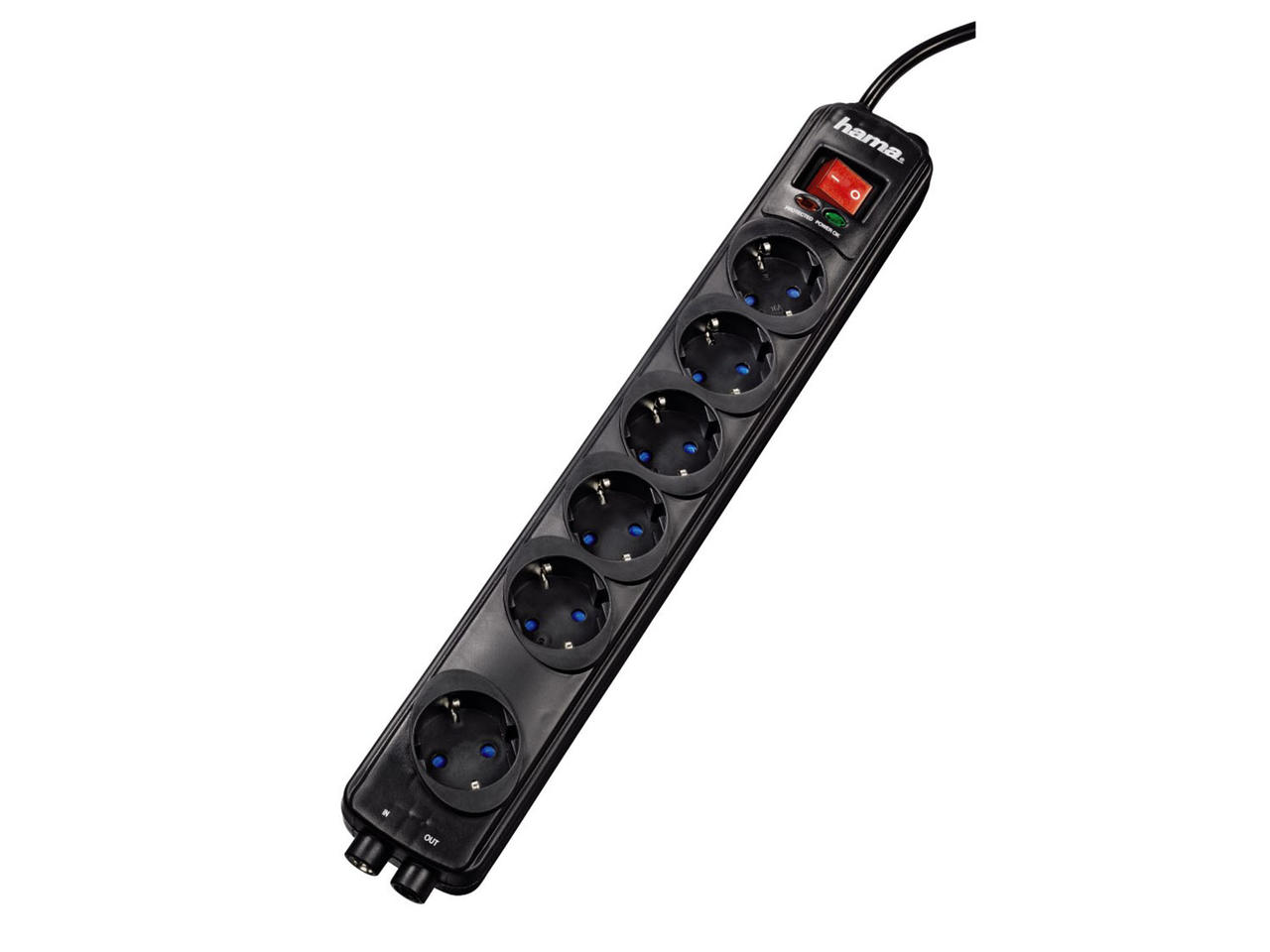 Hama "Protection" Power Strip, 6 гнезда, черен | Laptop.bg ...