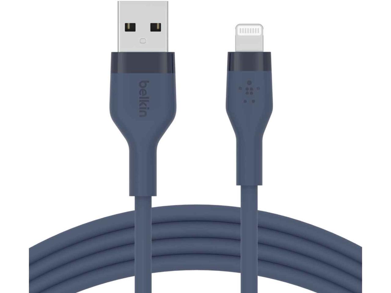 Belkin BOOST CHARGE Silicone cable USB-A to Lightning - 2M - Blue ...