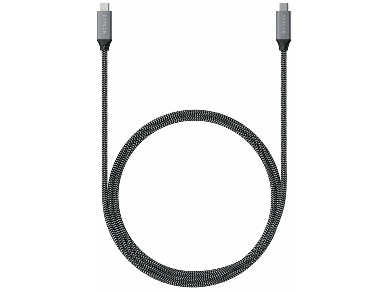 Satechi USB4 C-To-C Braided Cable 40 Gbps 80cm - Grey | Laptop.bg ...