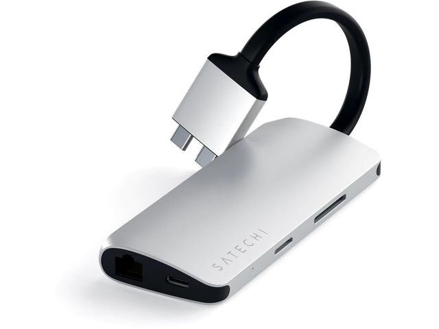 Satechi TYPE-C Dual Multimedia Adapter - Silver | Laptop.bg ...