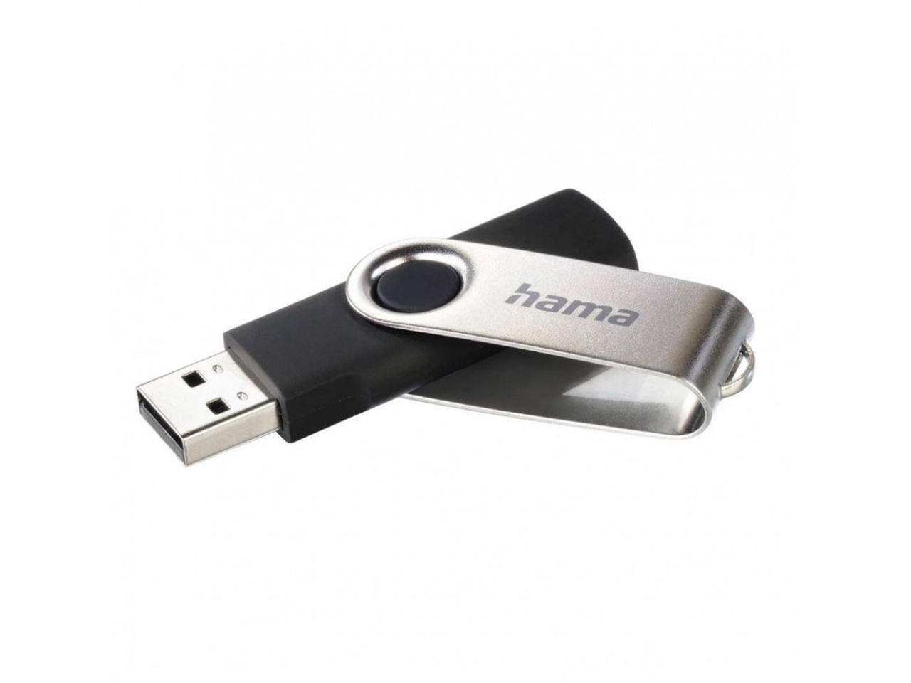 Hama "Rotate" USB Stick, 128GB, в черно | Laptop.bg - Технологията с теб
