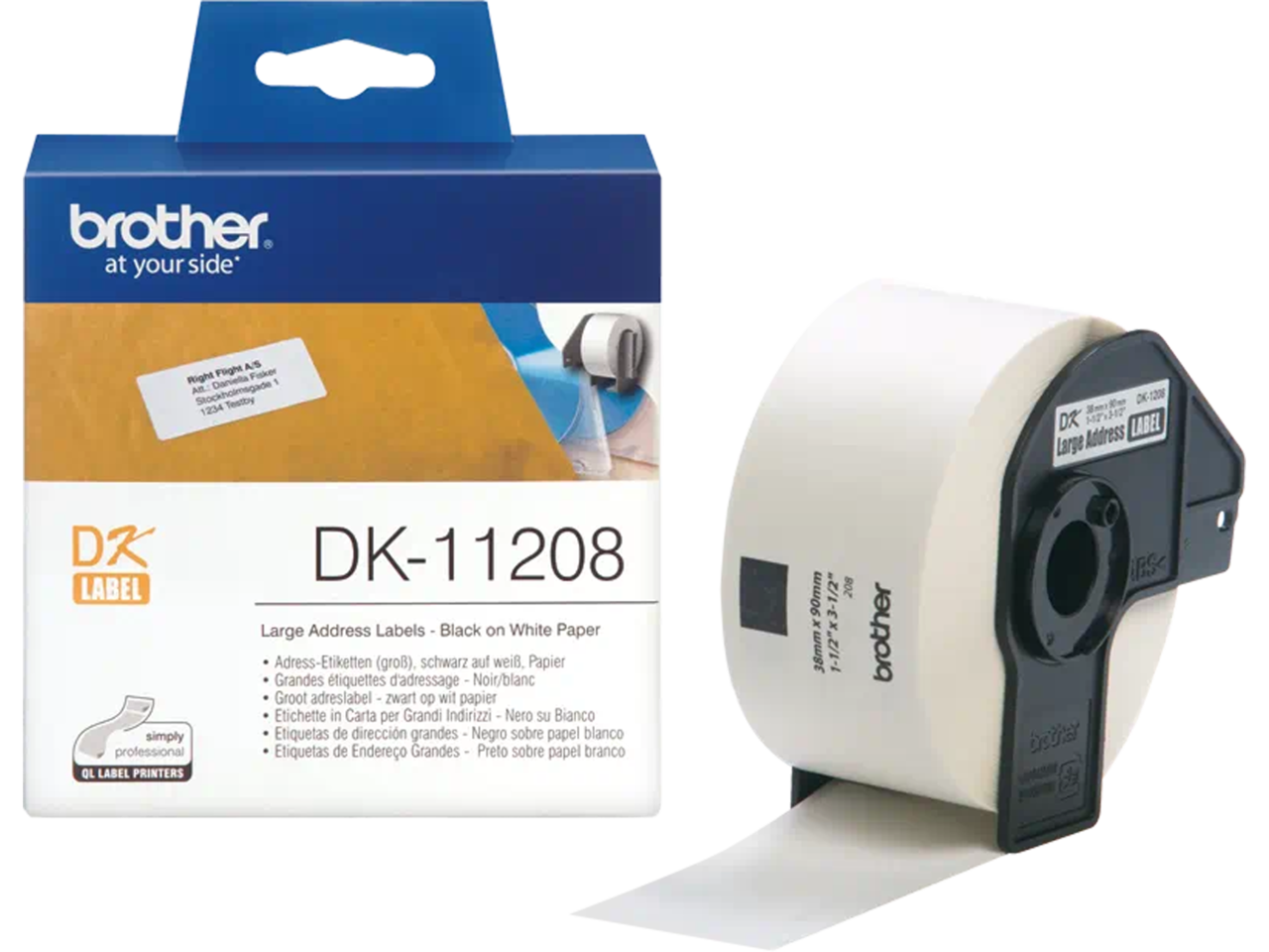 Brother DK-11208 Large Address Paper Labels | Laptop.bg - Технологията ...