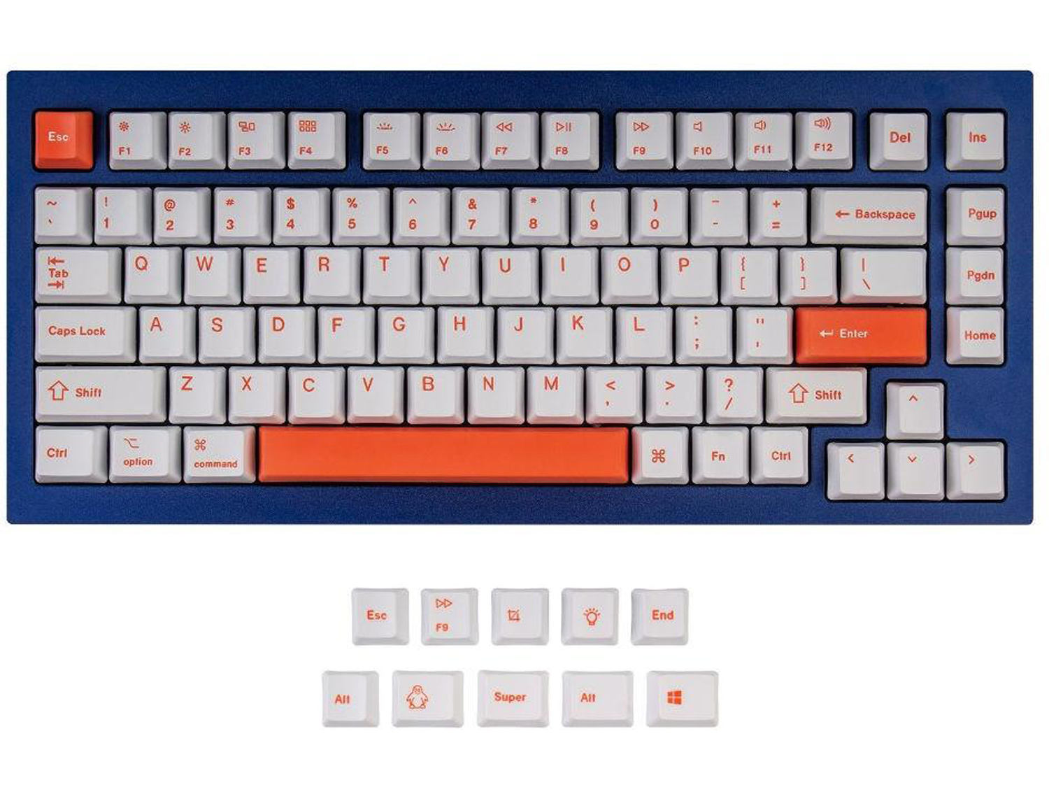 Keychron Orange 92-Keycap Set PBT Dye-Sub US Layout | Laptop.bg ...