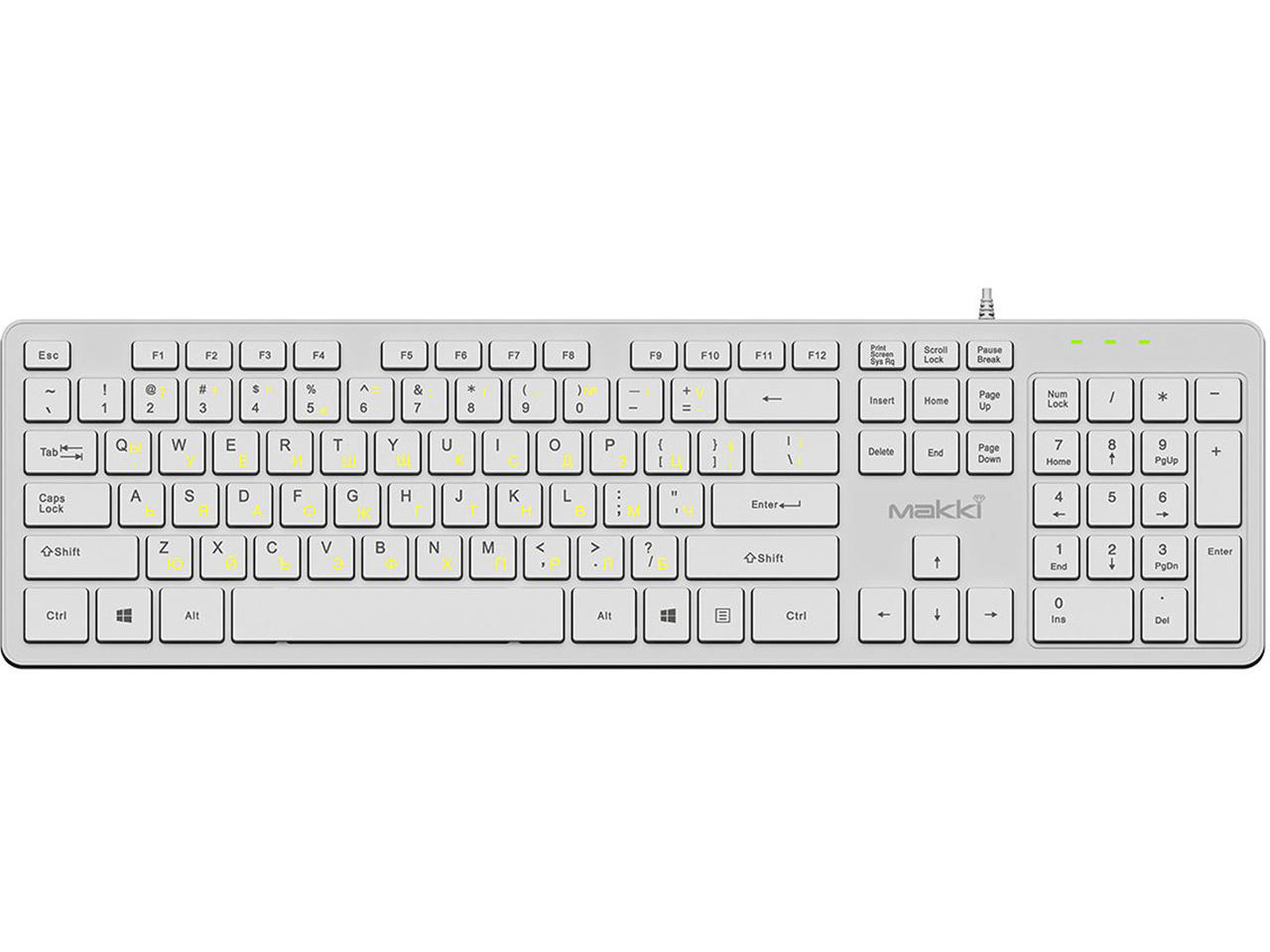 Makki KB-C14-BL White, с BG кирилизация | Laptop.bg - Технологията с теб