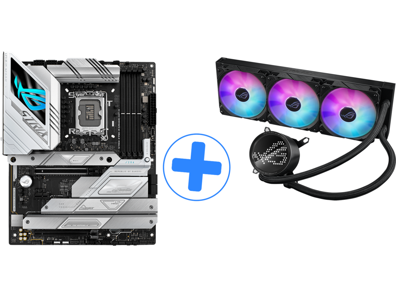 ASUS ROG STRIX Z790-A GAMING WIFI II + ASUS ROG RYUO III 360 ARGB ...