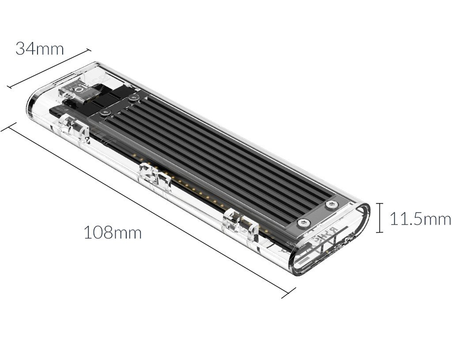 Orico TCM2F-C3 M.2 Storage Case M.2 SATA M Black | Laptop.bg ...