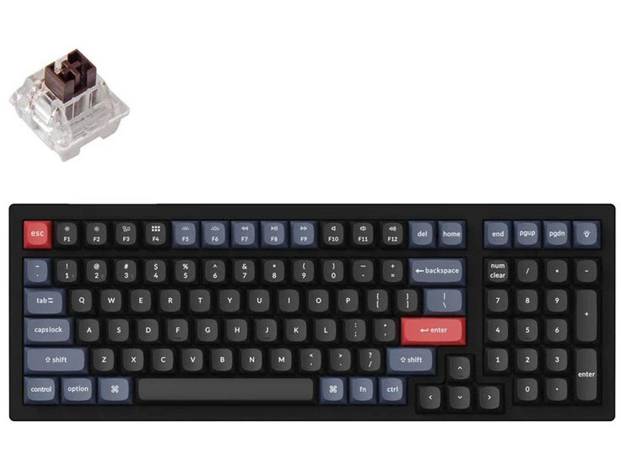 Keychron K4 Pro Hot-Swappable Full-Size K Pro Brown Switch White LED ...