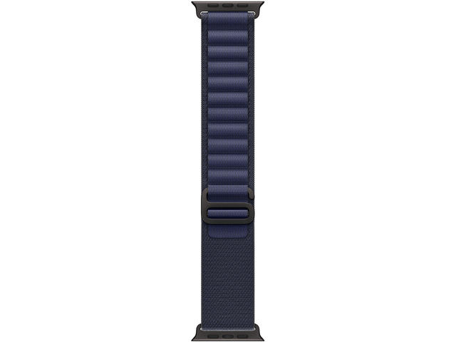 Apple Watch 49mm Loop: Navy Alpine Loop - Small - Natural Titanium ...