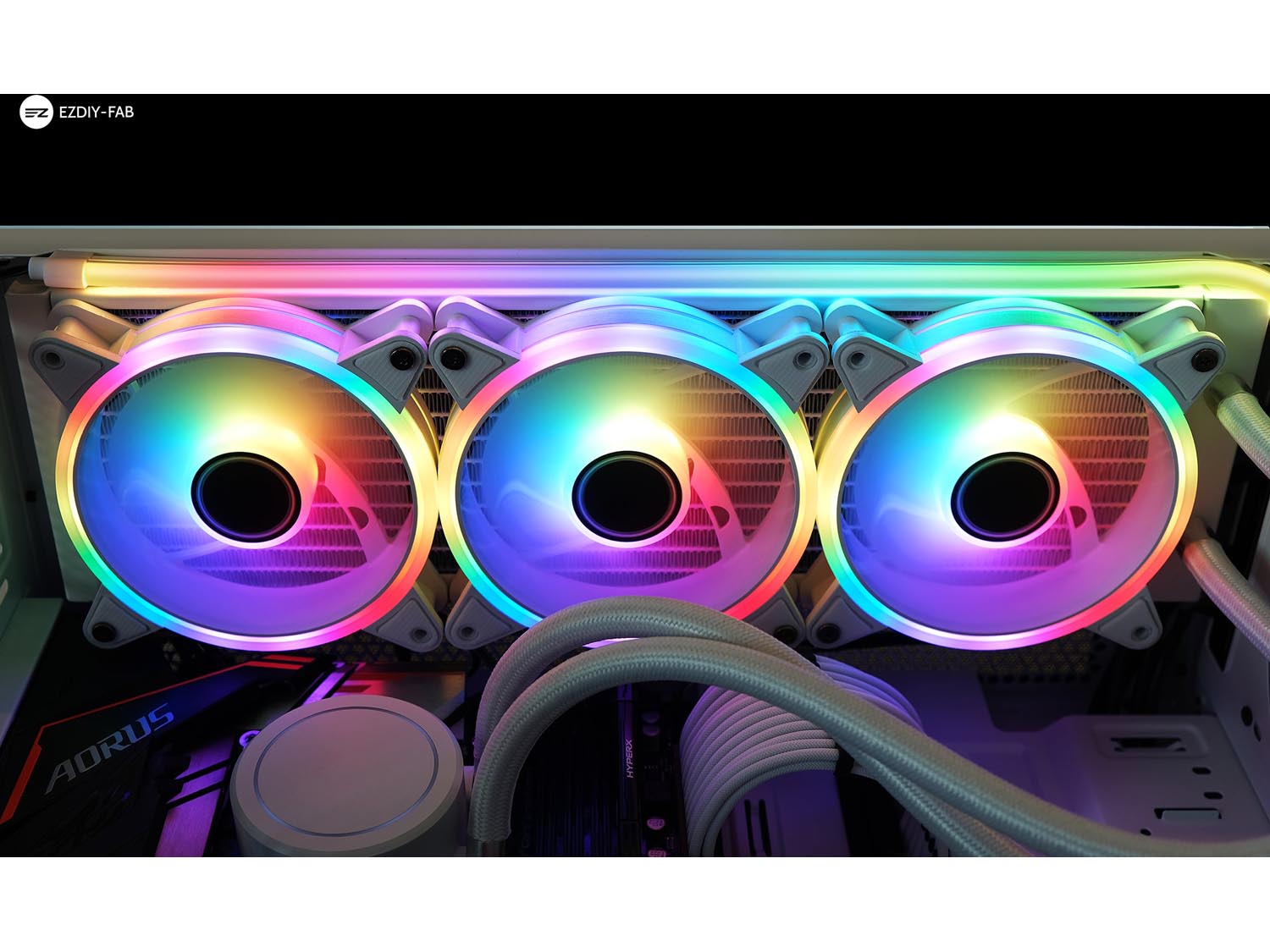 EZDIY-FAB Moonlight 120mm RGB White - 6 Pack | Laptop.bg - Технологията ...