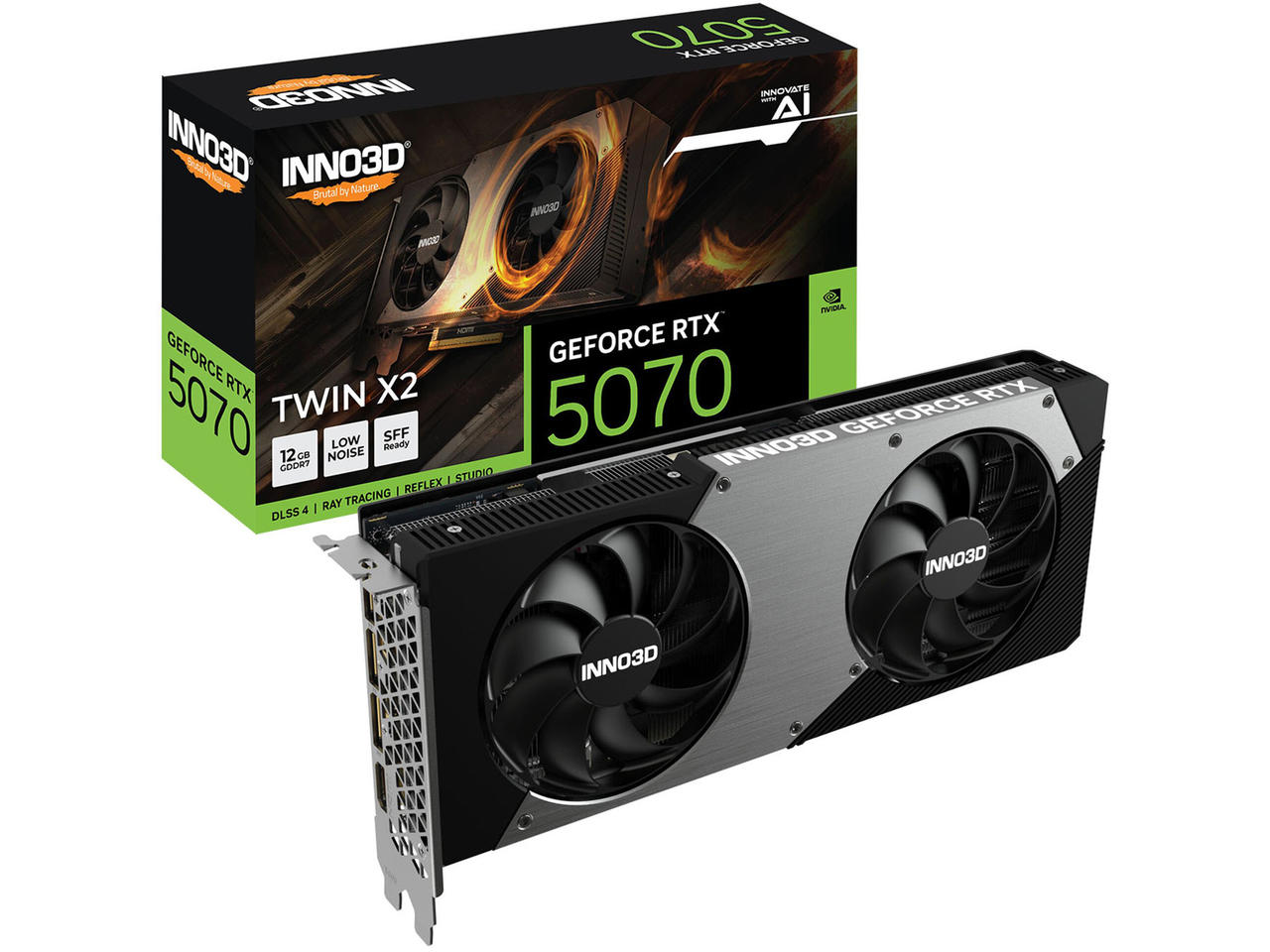 Inno3D GeForce RTX 5070 Twin X2 12GB | Laptop.bg - Технологията с теб