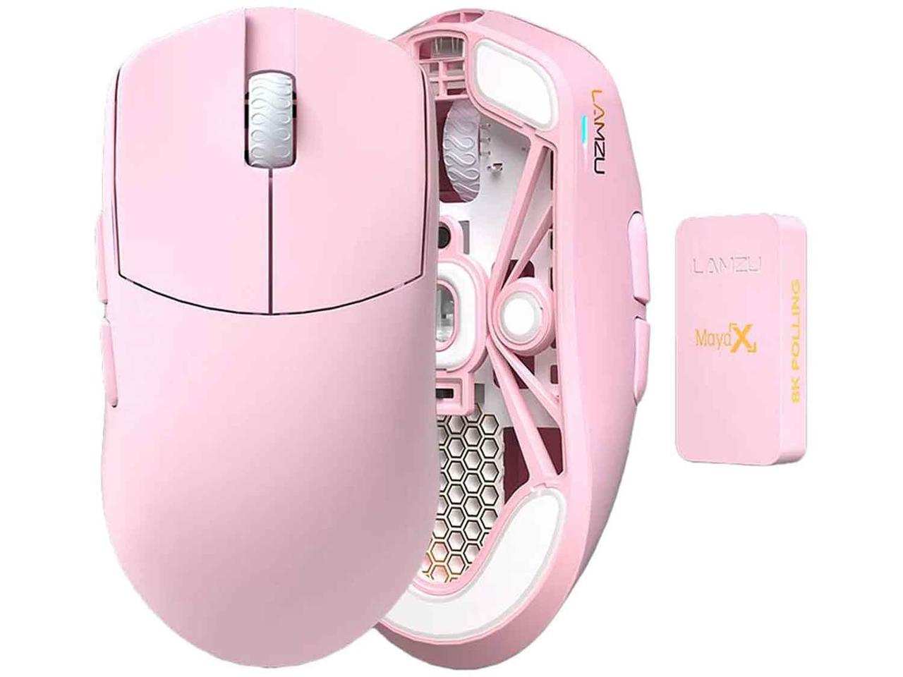 Lamzu MAYA X 8K, Light Pink | Laptop.bg - Технологията с теб