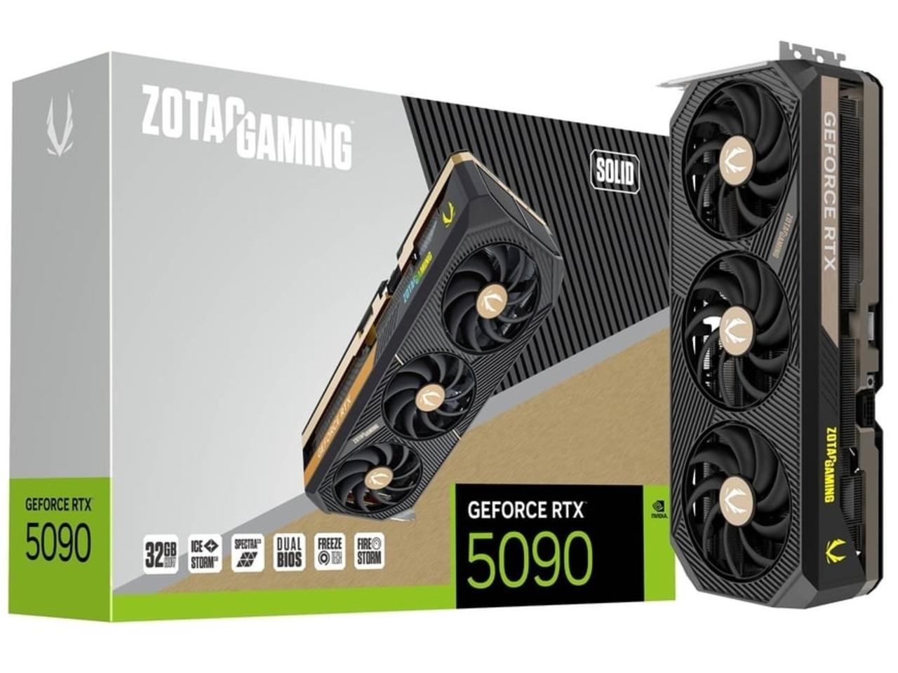 ZOTAC GAMING GeForce RTX 5090 SOLID 32GB | Laptop.bg - Технологията с теб