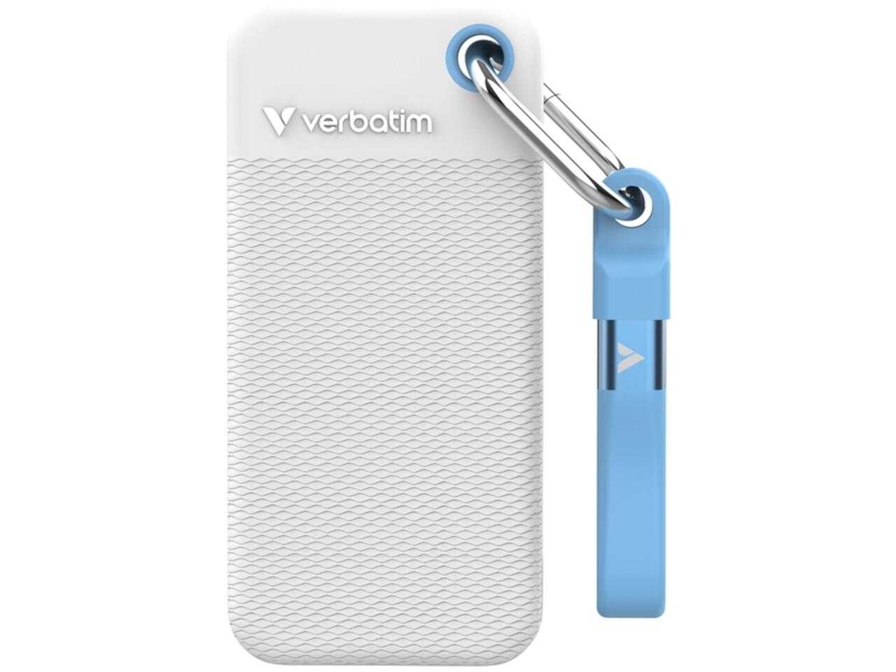 1TB Verbatim Pocket SSD White/Light Blue | Laptop.bg - Технологията с теб
